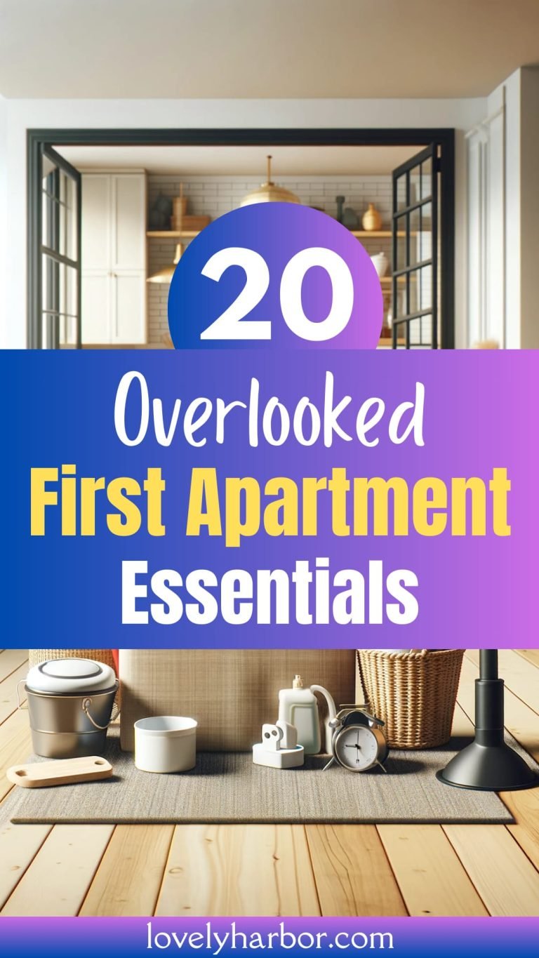 20 Overlooked First Apartment Essentials Checklist - Lovely Harbor