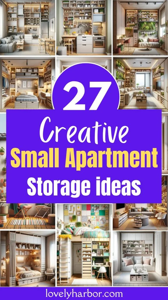27 Small Apartment Storage Ideas - Lovely Harbor