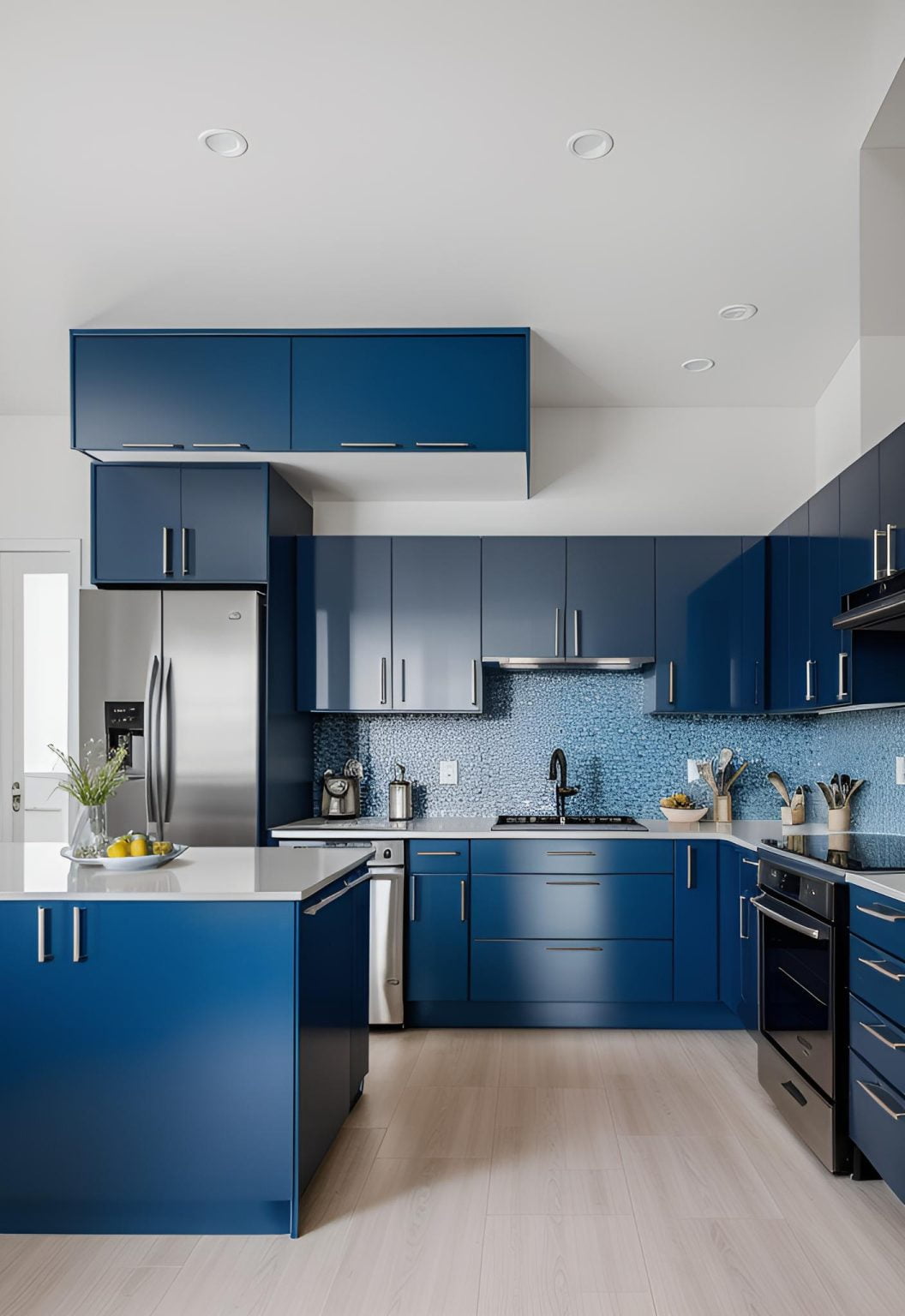 39 Trendy Blue Kitchen Cabinet Ideas: With Cool, Sophisticated Vibes ...