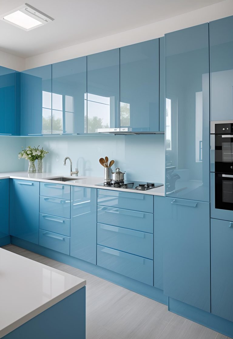 39 Trendy Blue Kitchen Cabinet Ideas: With Cool, Sophisticated Vibes ...