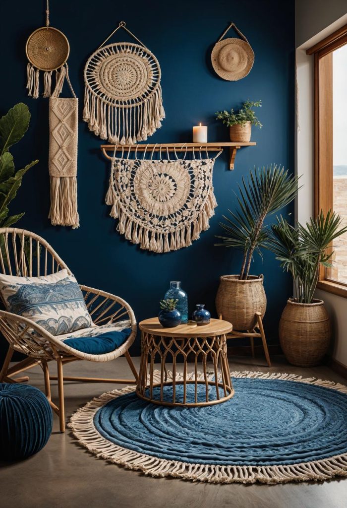 35 Gorgeous Dark Boho Living Room Inspirations - Lovely Harbor