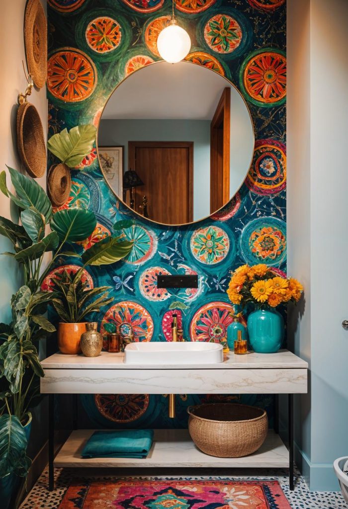 27 Dreamy Boho Bathroom Inspirations For Your Home Makeover - Lovely Harbor