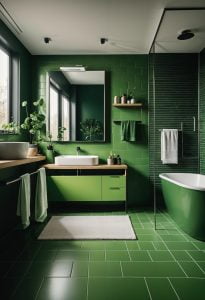 27 Gorgeous Green Bathroom Ideas For A Fresh Look - Lovely Harbor