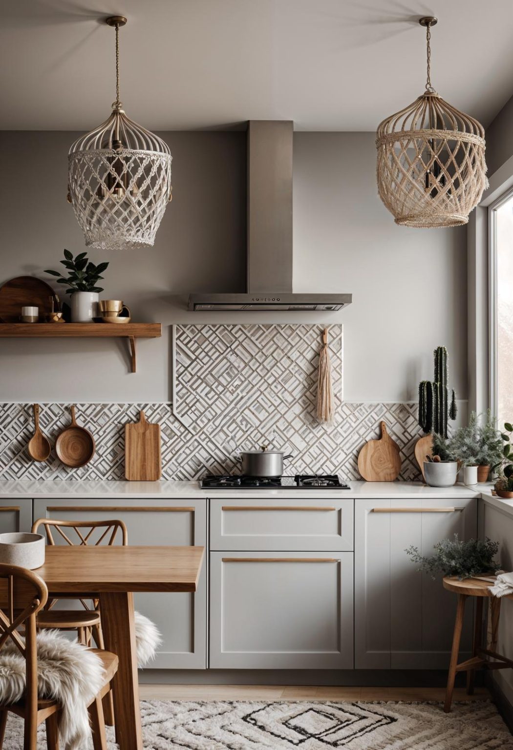 27 Stunning Boho Kitchen Designs That Will Inspire You - Lovely Harbor