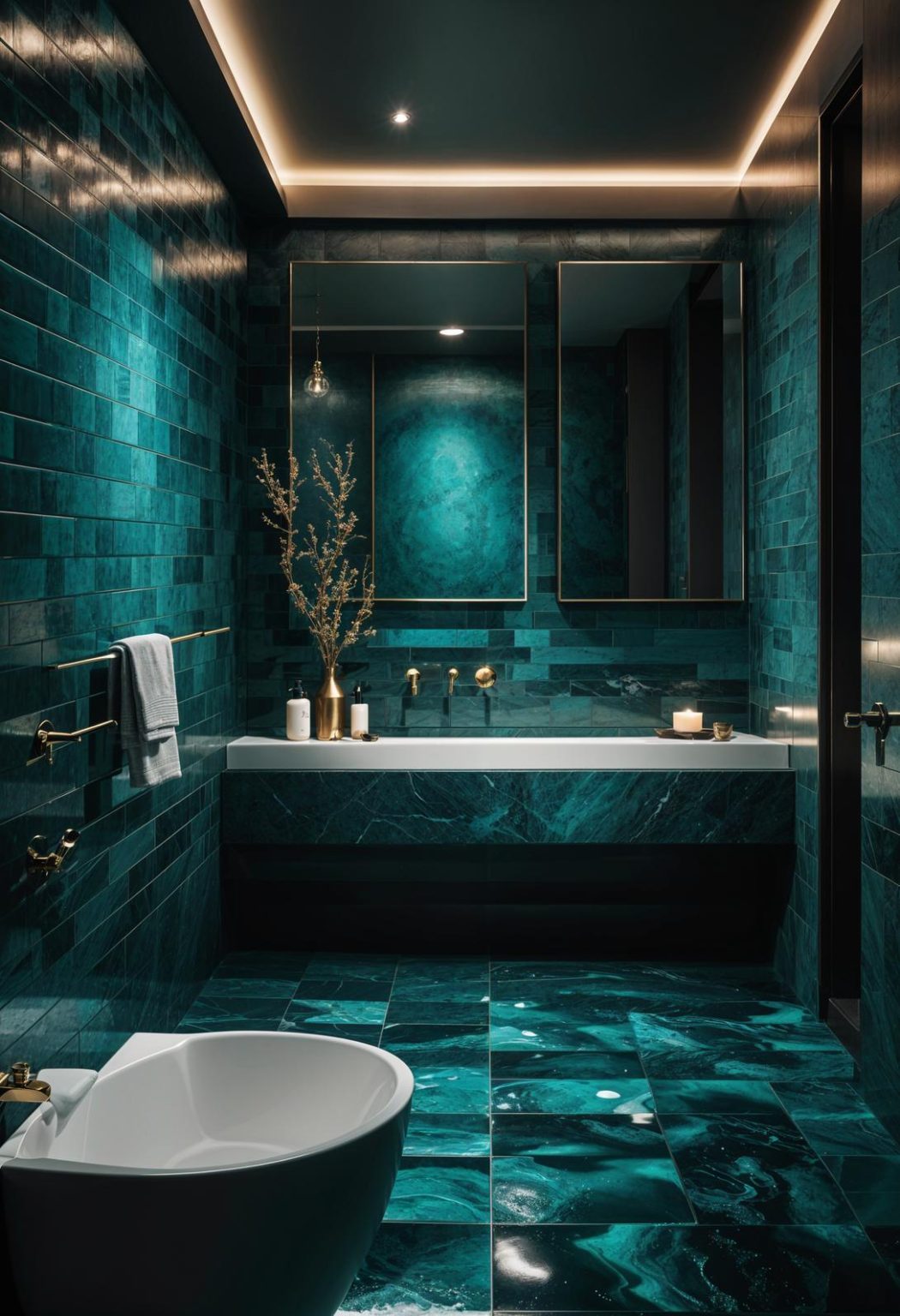 22 Moody Bathroom Designs To Inspire Your Remodel - Lovely Harbor