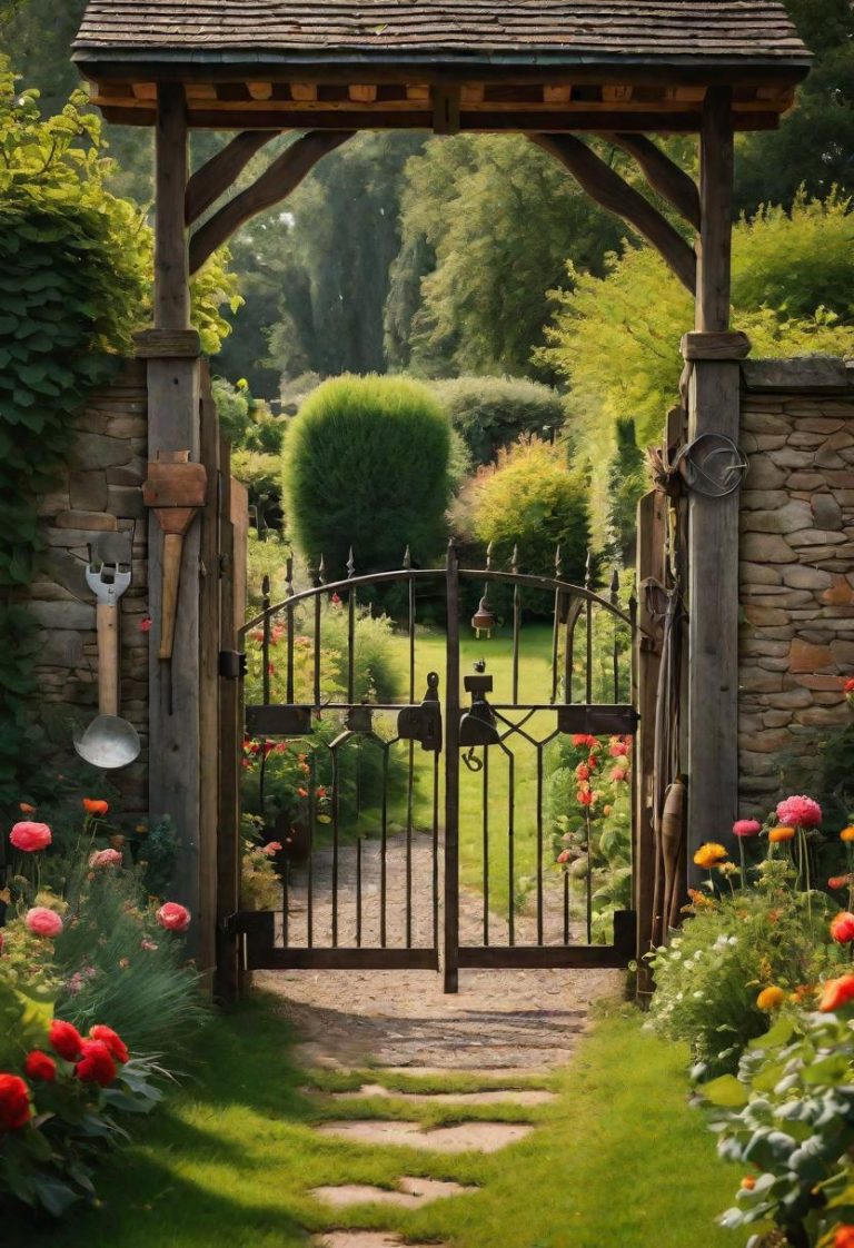 19 Inspiring Farmhouse Gate Ideas For Charming Entrances - Lovely Harbor