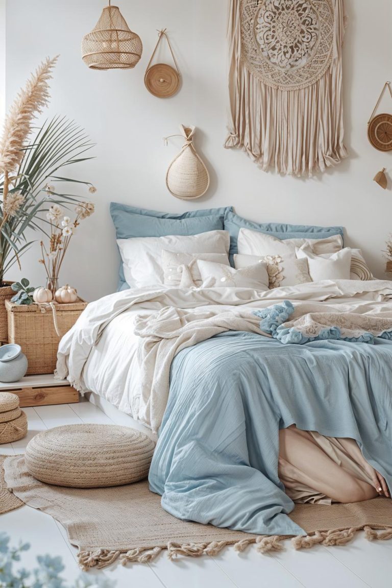 29 Gorgeous Neutral Boho Bedrooms: Dreamy And Relaxing Spaces - Lovely ...
