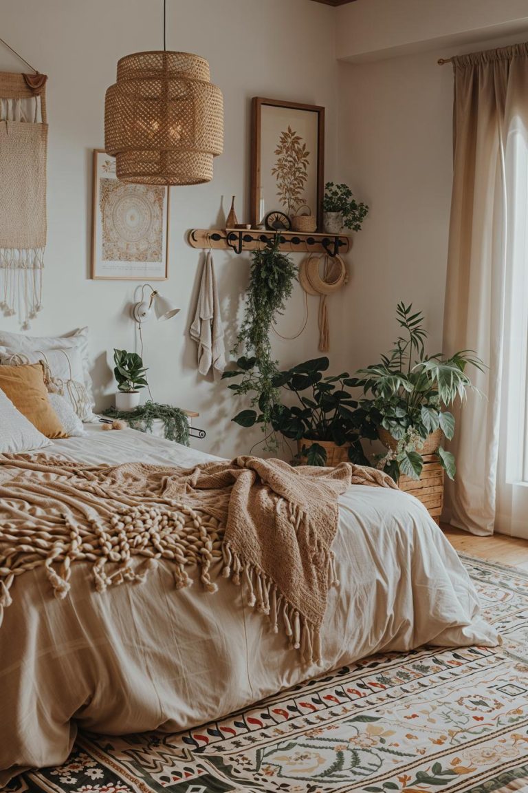 29 Gorgeous Neutral Boho Bedrooms: Dreamy And Relaxing Spaces - Lovely ...
