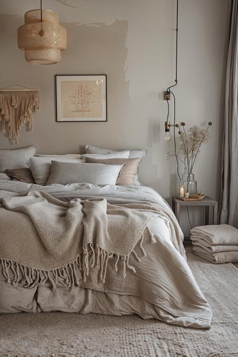 29 Gorgeous Neutral Boho Bedrooms: Dreamy And Relaxing Spaces - Lovely ...
