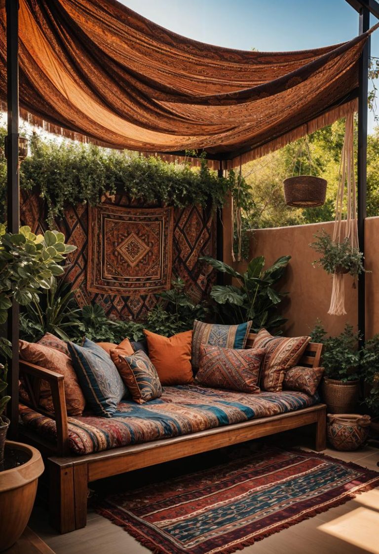 15 Chic Boho Patio Ideas You'll Love - Lovely Harbor