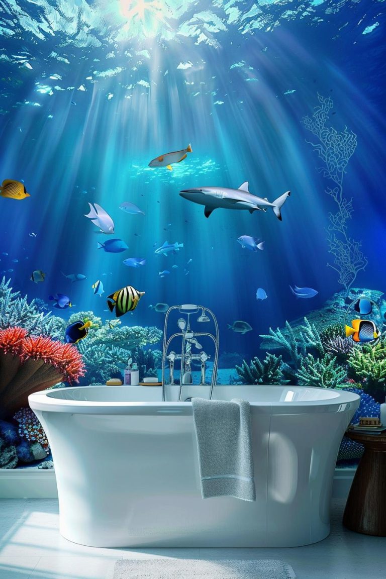 15 Stunning Bathroom Wallpaper Trends To Try Now - Lovely Harbor