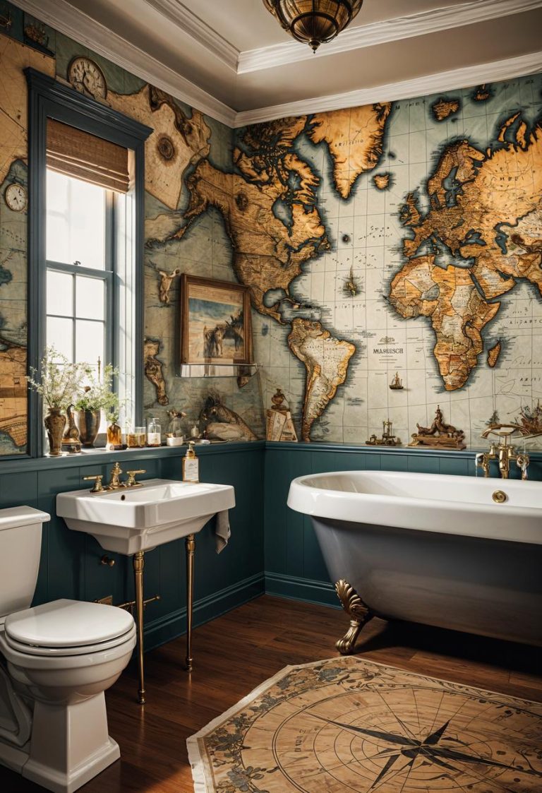 15 Stunning Bathroom Wallpaper Trends To Try Now - Lovely Harbor