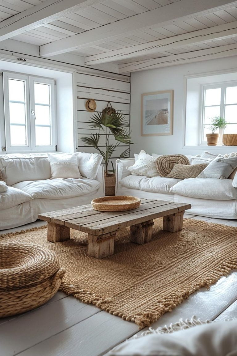 15 Stunning Boho Coastal Living Room Ideas For A Beachy Home - Lovely ...