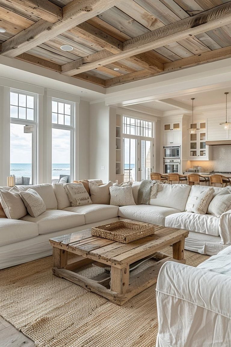 15 Chic Neutral Coastal Living Room Ideas You Will Love - Lovely Harbor