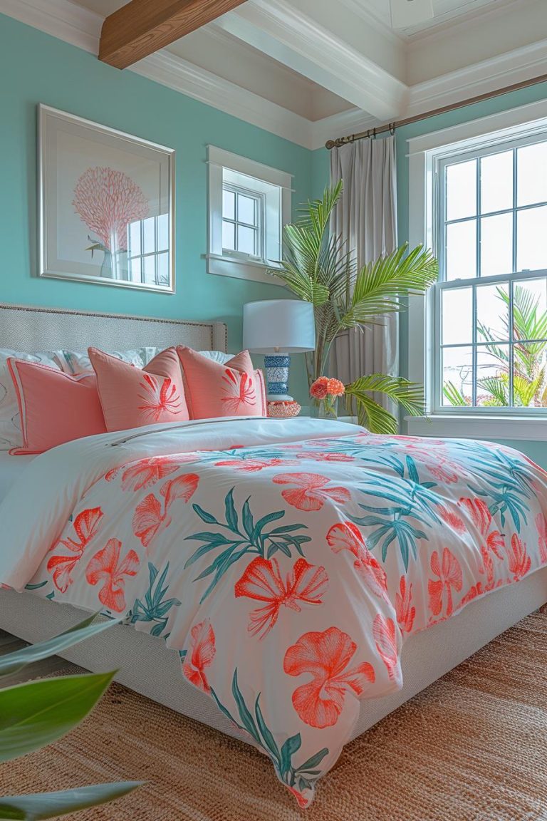 15 Dreamy Pink Coastal Bedroom Ideas: Beachy & Aesthetic - Lovely Harbor