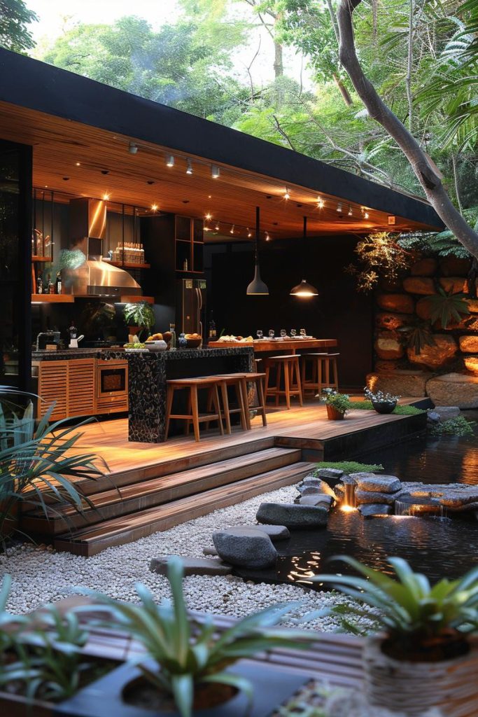 21 Stunning Outdoor Kitchen Patio Ideas (NEW) - Lovely Harbor