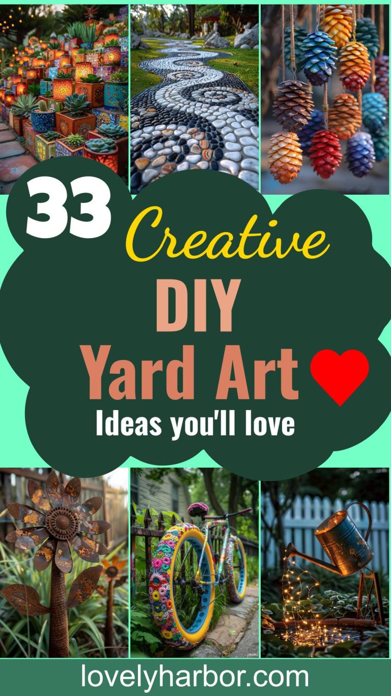 33 Creative DIY Yard Art Ideas You’ll Love To Craft - Lovely Harbor