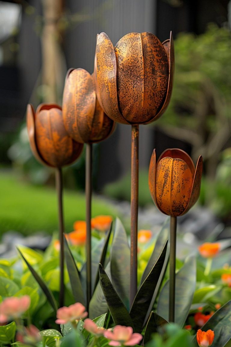 26 Easy Metal Garden Art Ideas To Inspire - Lovely Harbor