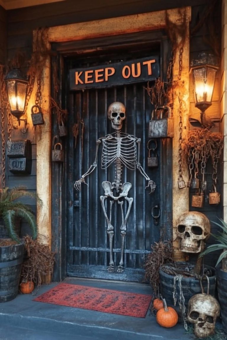 20 Unique Halloween Door Decorations For A Spooky Entrance - Lovely Harbor
