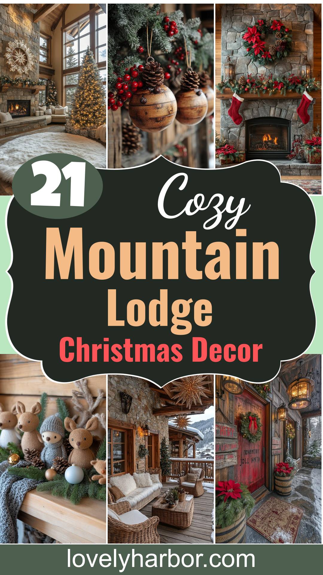 21 Cozy Mountain Lodge Christmas Decor Ideas - Lovely Harbor