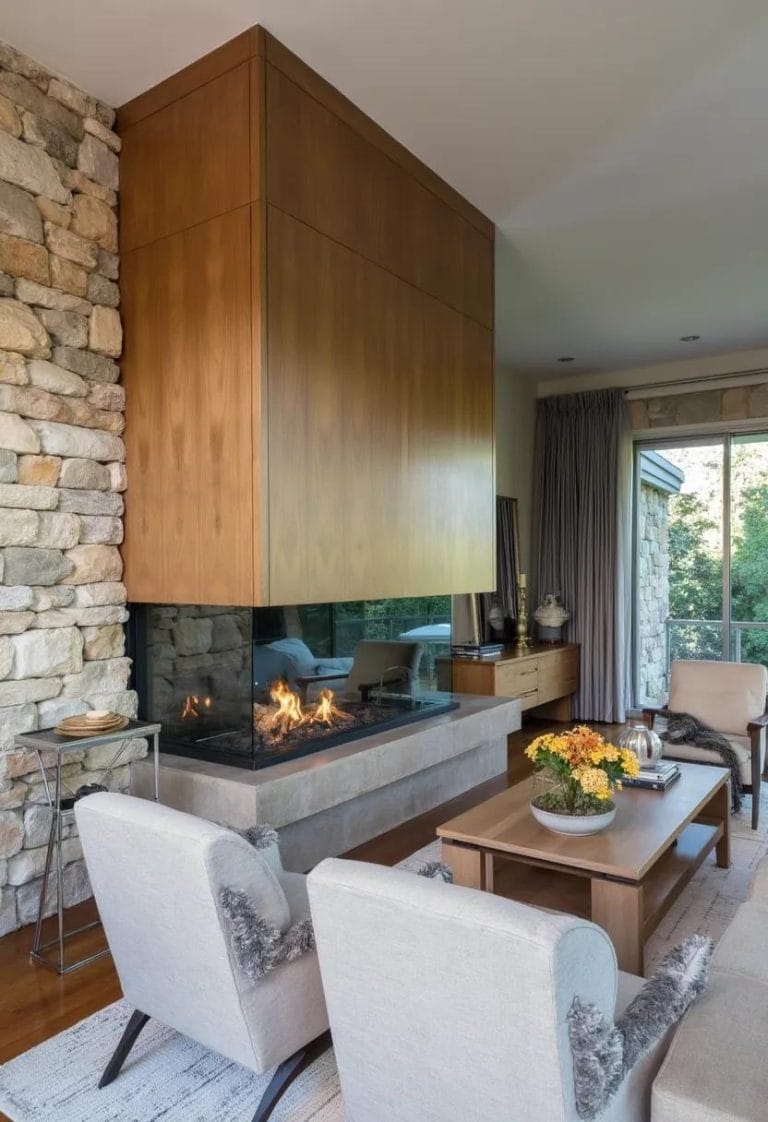 20 Stunning Mid-Century Modern Fireplace Makeover Ideas - Lovely Harbor