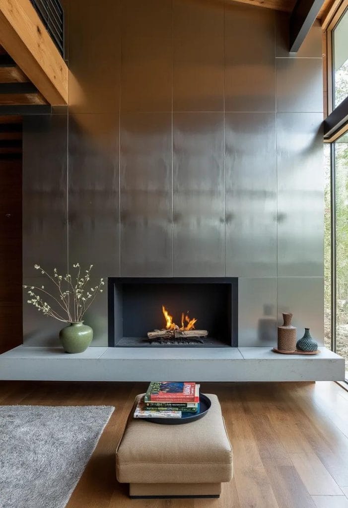20 Stunning Mid-Century Modern Fireplace Makeover Ideas - Lovely Harbor