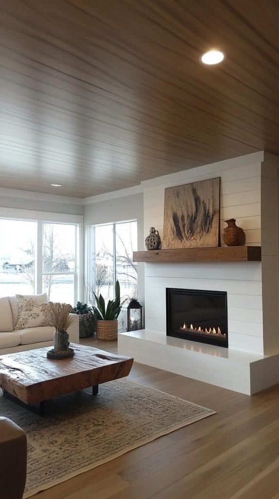 20 Stunning Mid-Century Modern Fireplace Makeover Ideas - Lovely Harbor