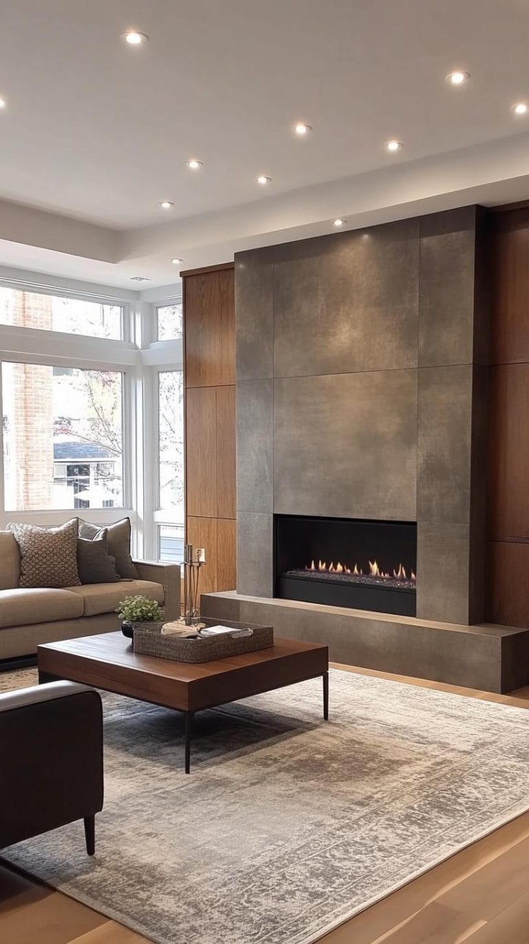 20 Stunning Mid-Century Modern Fireplace Makeover Ideas - Lovely Harbor