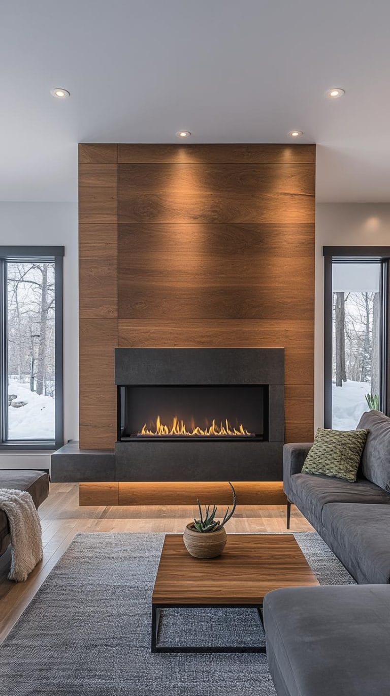20 Stunning Mid-Century Modern Fireplace Makeover Ideas - Lovely Harbor
