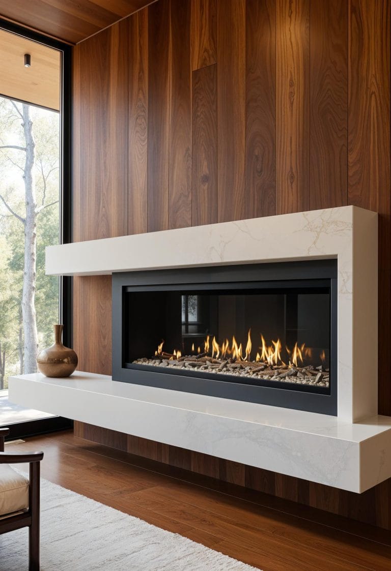 20 Stunning Mid-Century Modern Fireplace Makeover Ideas - Lovely Harbor
