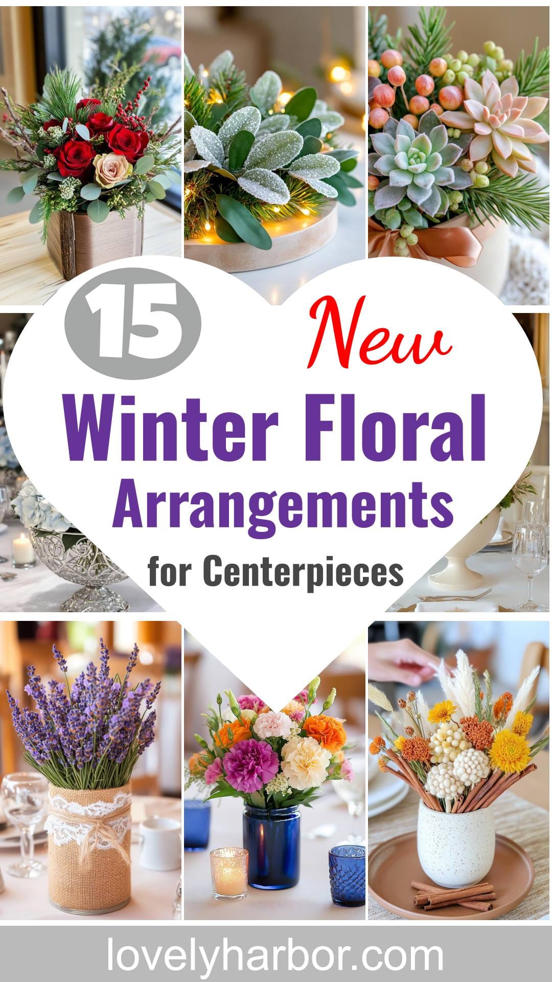 15 New Winter Floral Arrangements For Stunning Centerpieces - Lovely Harbor