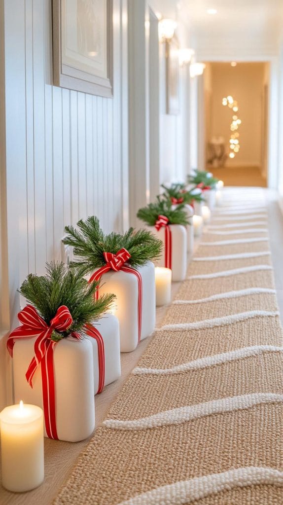 20 Unique Christmas Hallway Decoration Ideas - Lovely Harbor