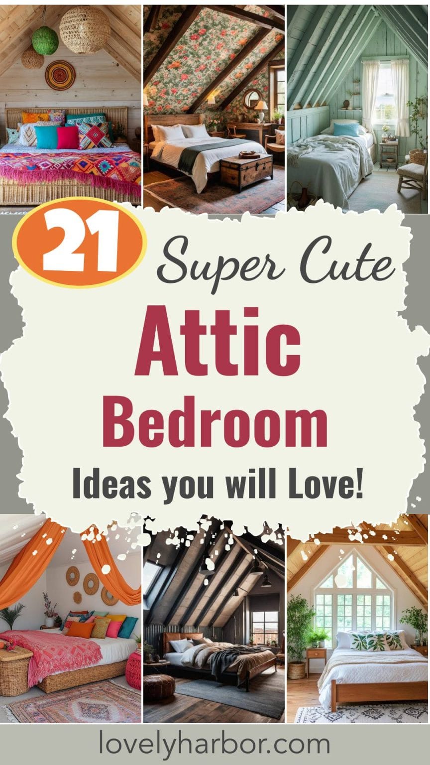 21 Cute Attic Bedroom Ideas You Will Love - Lovely Harbor