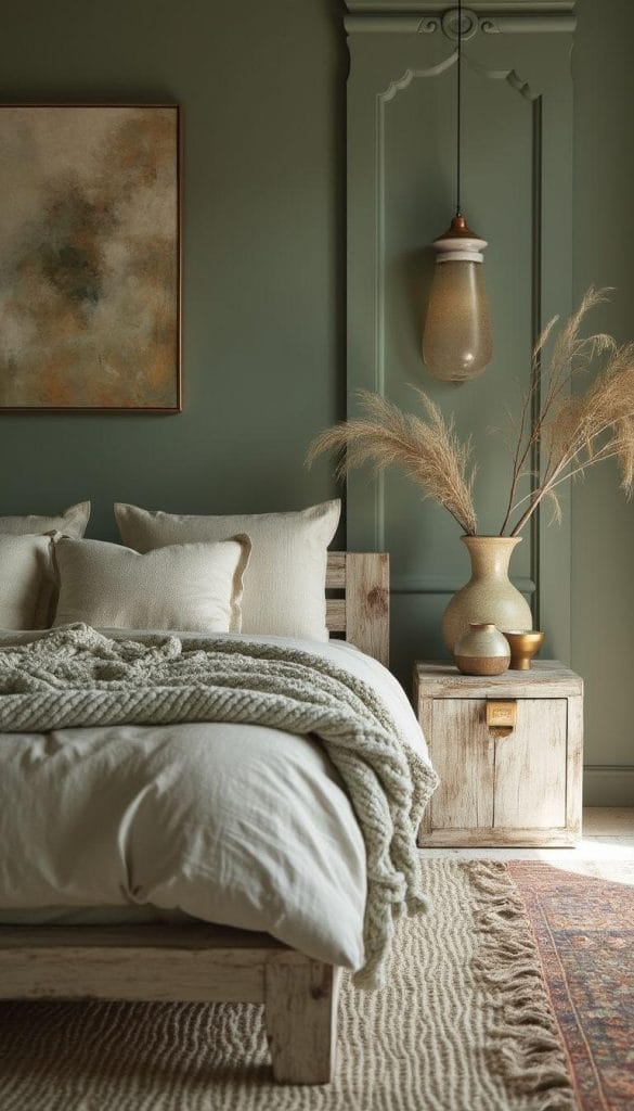 25 Unique Sage Green Boho Bedroom Ideas For 2025 - Lovely Harbor