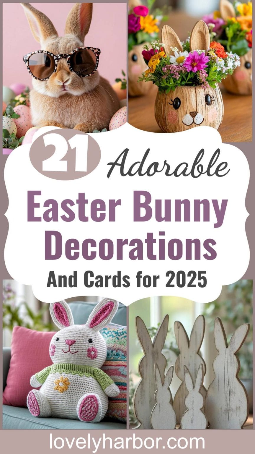 21 Adorable Easter Bunny Decorations And Cards You Must See - Lovely Harbor