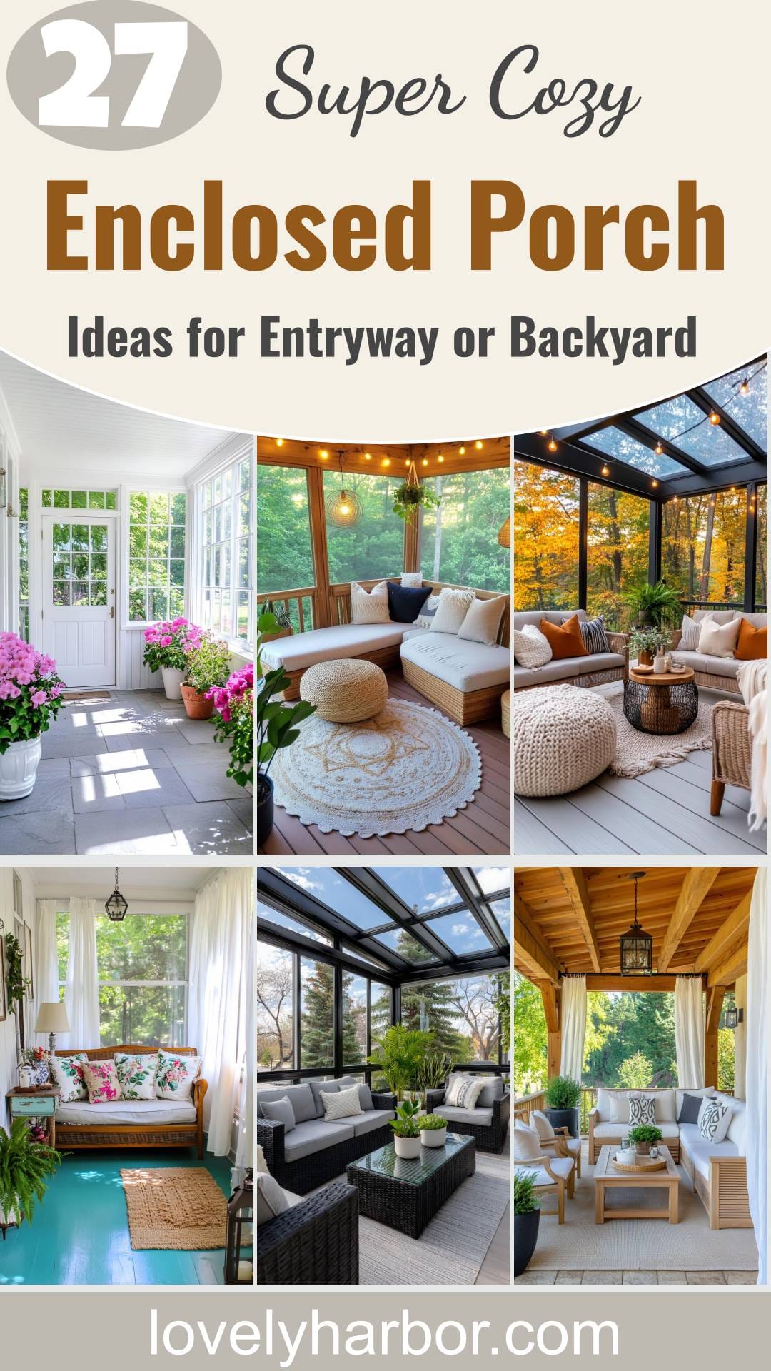 27 Cozy Enclosed Porch Ideas To Transform Your Entryway Or Backyard ...