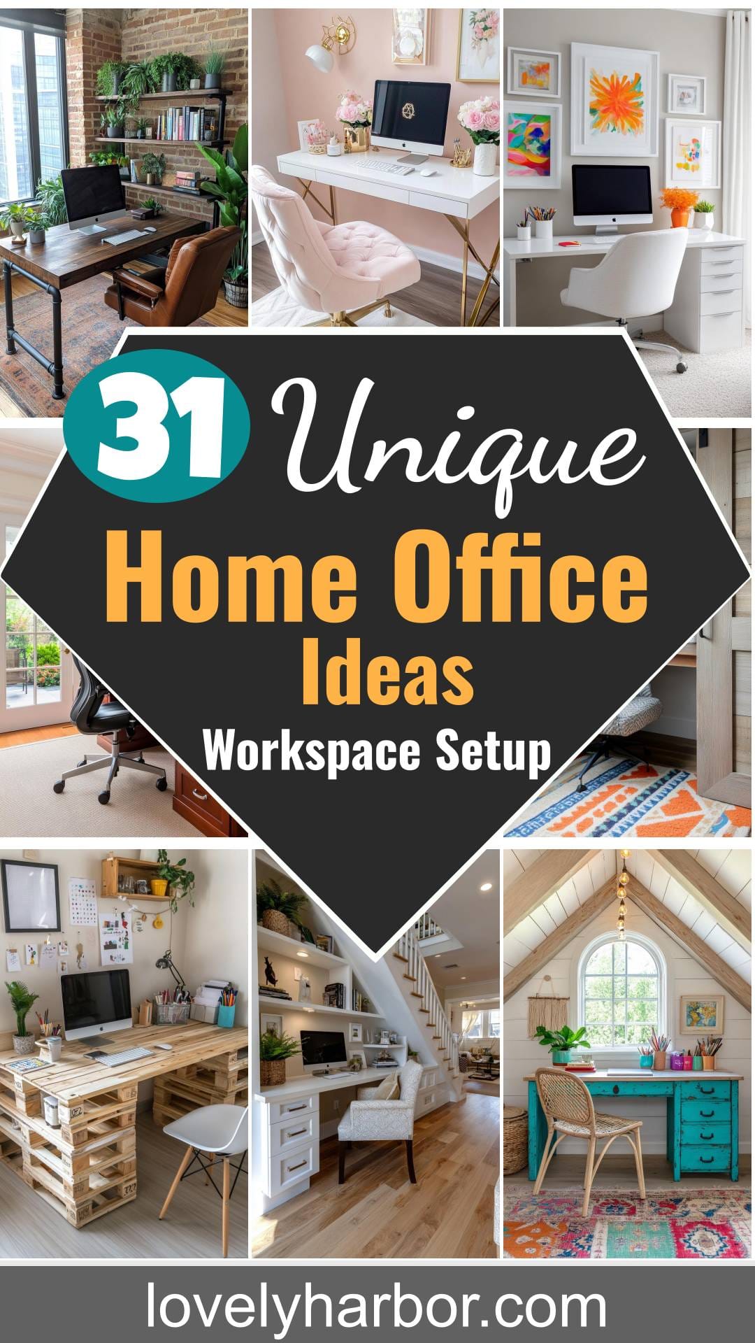 31 Home Office Ideas To Upgrade Your Work From Home Setup - Lovely Harbor