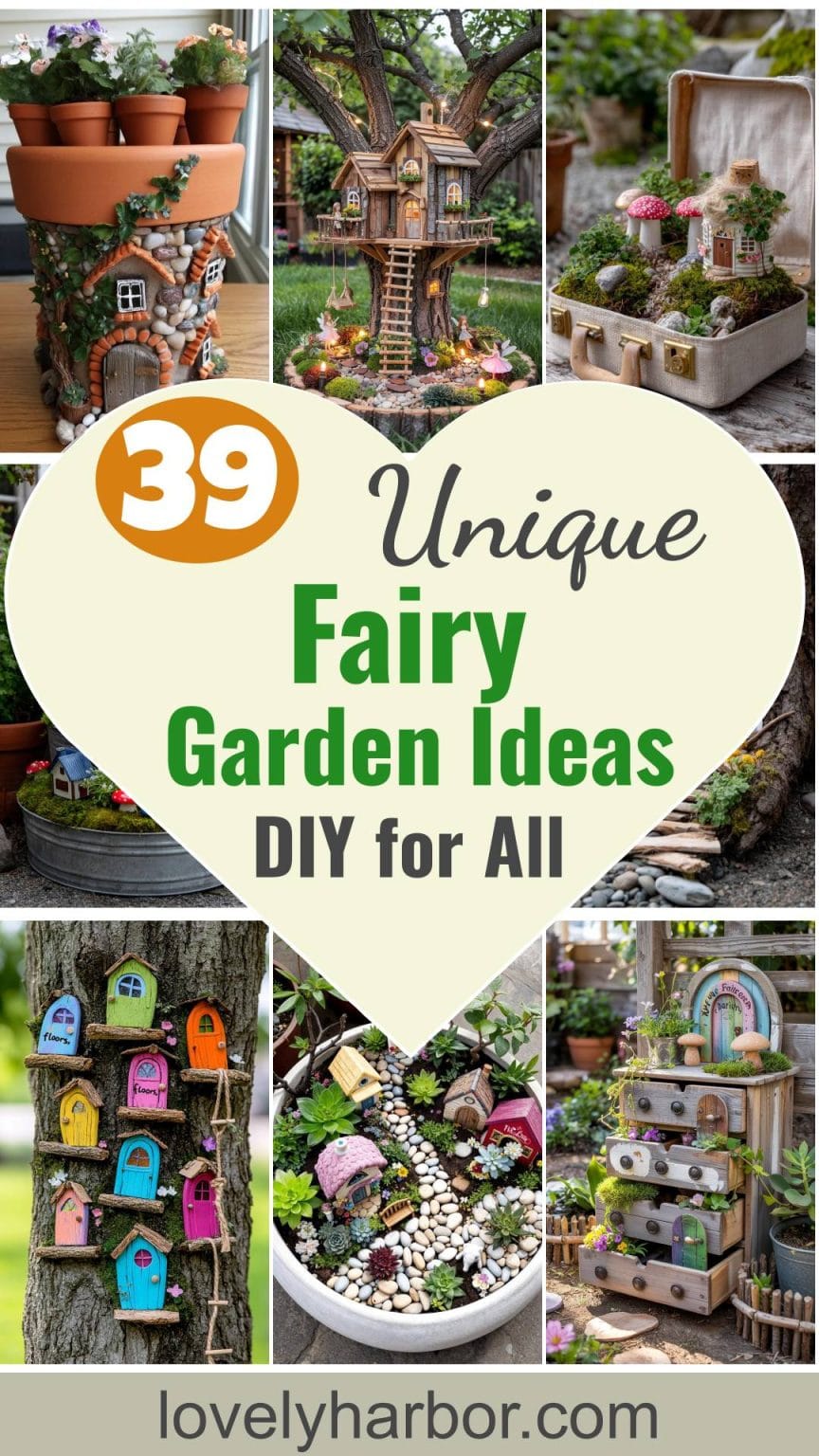 39 Unique Fairy Garden Ideas: DIY For Kids & Adults - Lovely Harbor