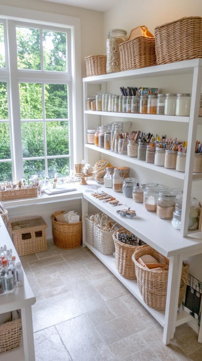 25 Craft Room Ideas With Genius Organization & Decor Tips - Lovely Harbor