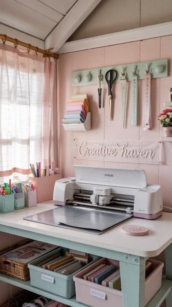 25 Craft Room Ideas With Genius Organization & Decor Tips - Lovely Harbor