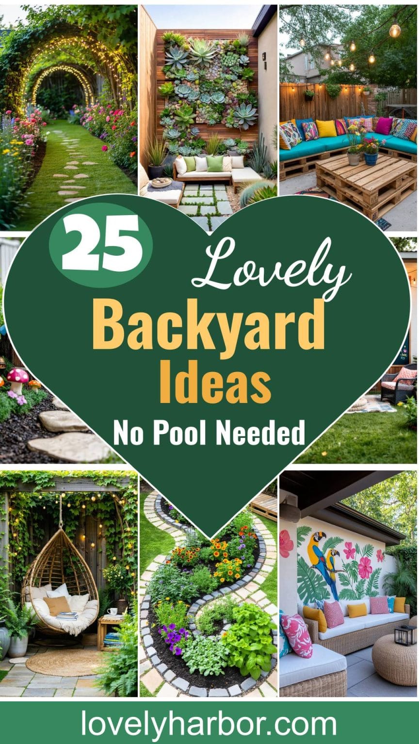 25 Beautiful Backyard Ideas Without A Pool To Try This Year - Lovely Harbor