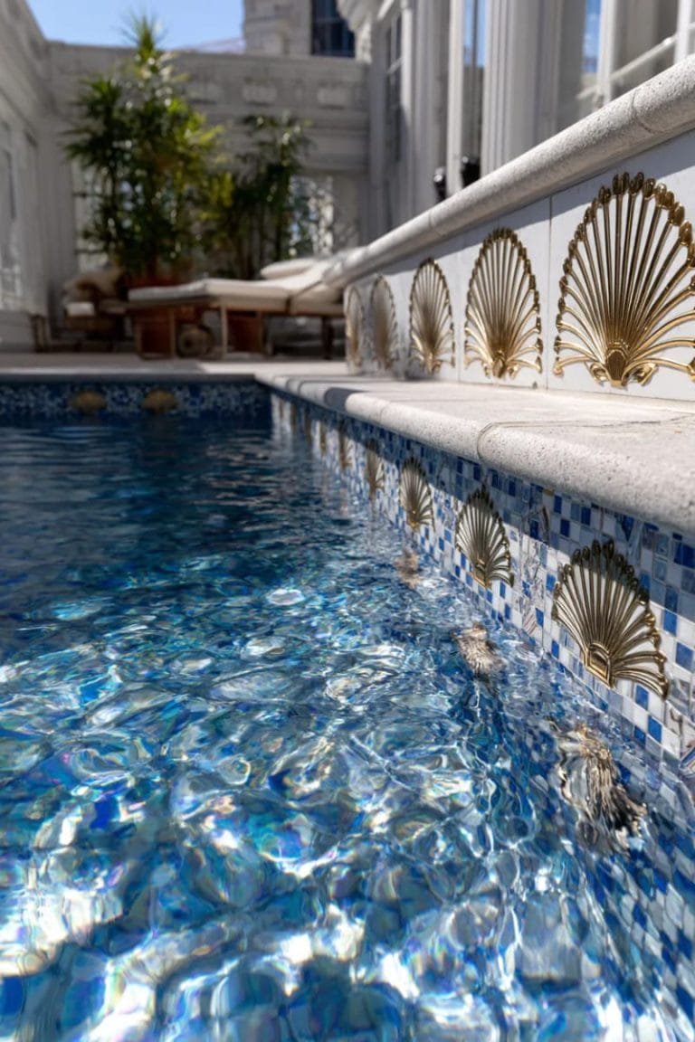 15 Stunning Pool Tiling Ideas For A Unique Backyard Escape - Lovely Harbor