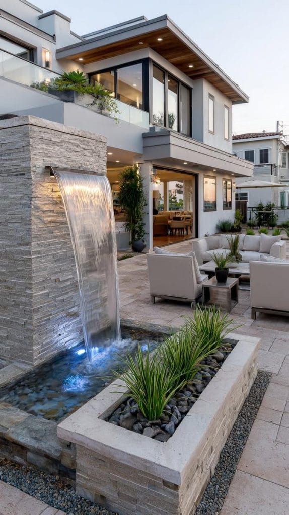 15 Serene Courtyards With Water Features For A Tranquil Outdoor Space ...