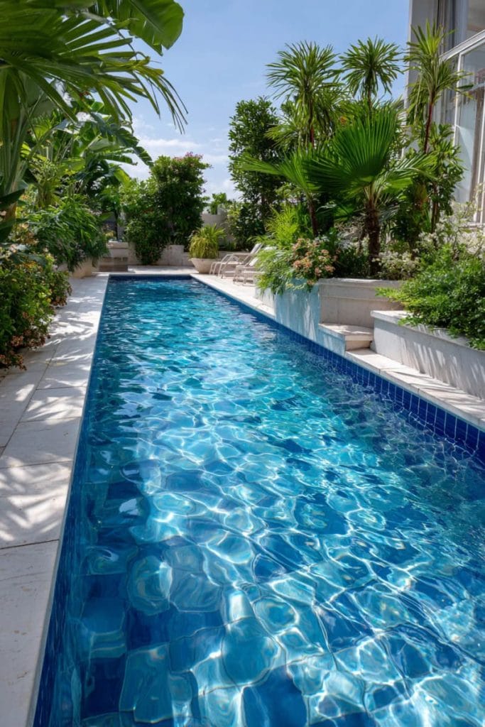 15 Stunning Pool Tiling Ideas For A Unique Backyard Escape - Lovely Harbor
