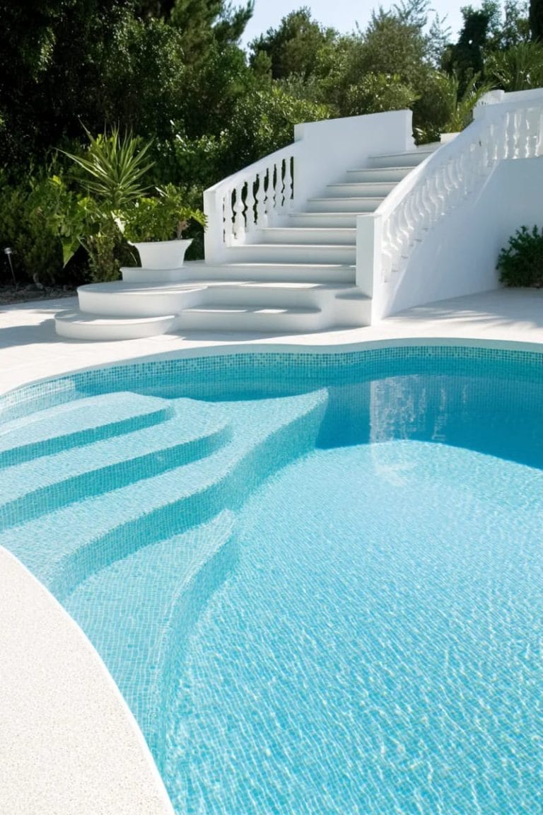 15 Stunning Pool Tiling Ideas For A Unique Backyard Escape - Lovely Harbor