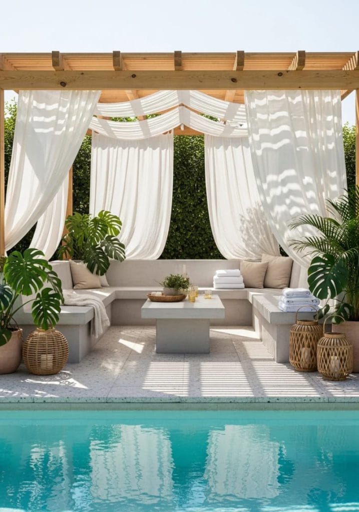 15 Trendy Pool House Cabanas For Effortless Summer Style - Lovely Harbor
