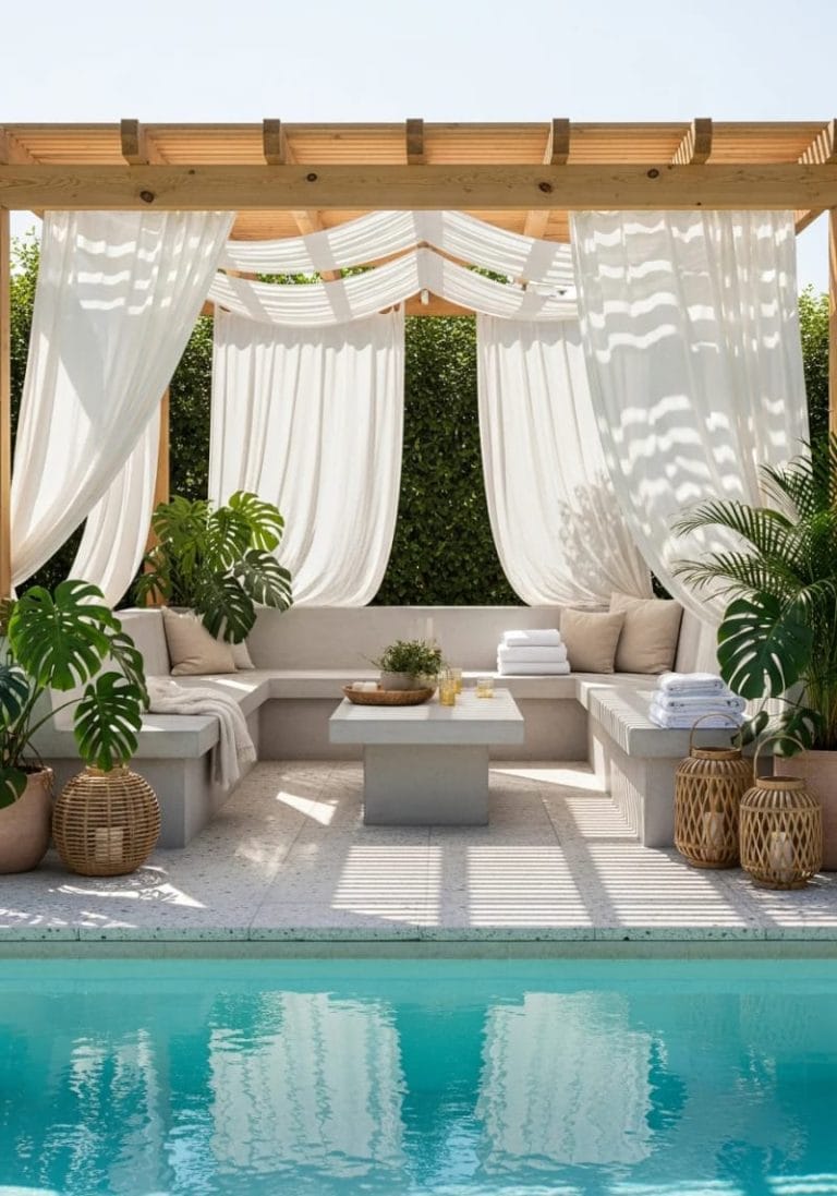 15 Trendy Pool House Cabanas For Effortless Summer Style - Lovely Harbor