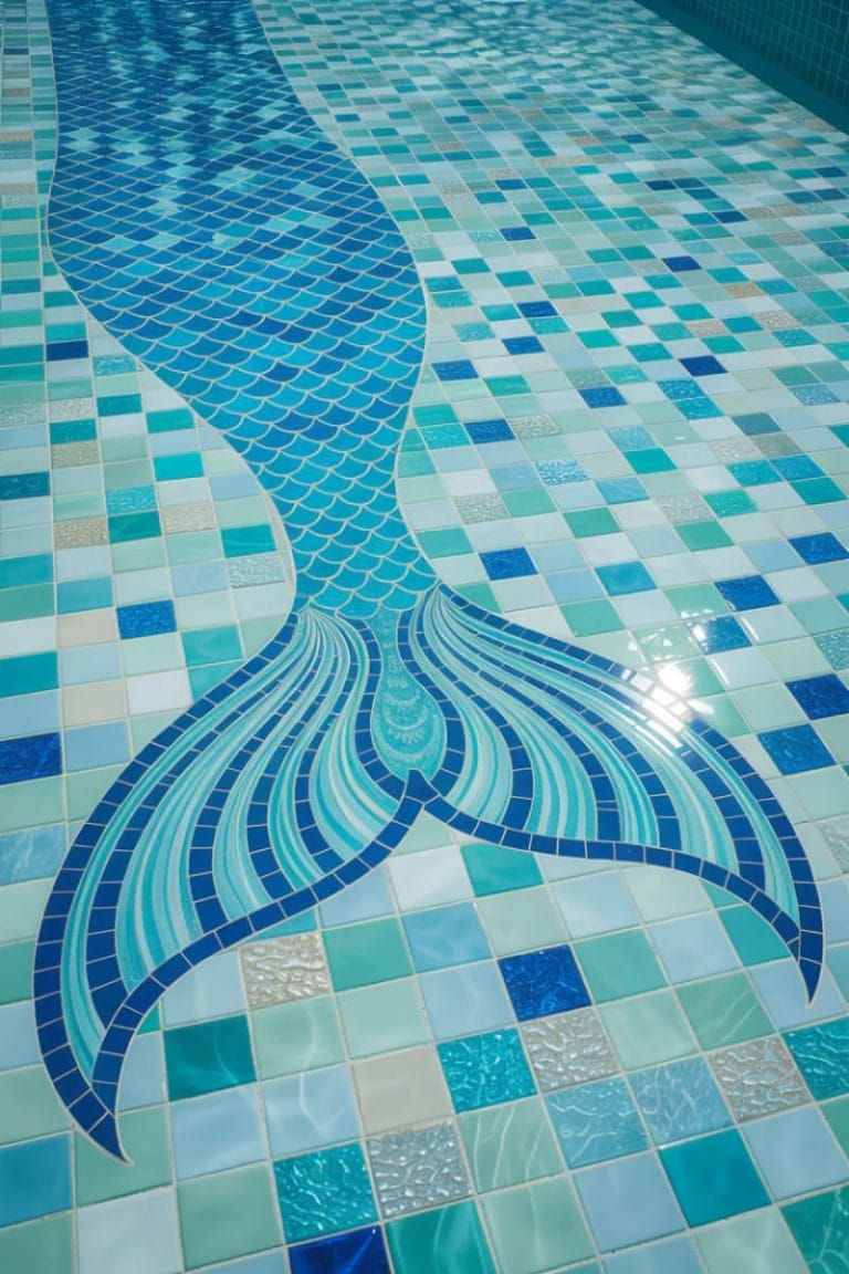 15 Stunning Pool Tiling Ideas For A Unique Backyard Escape - Lovely Harbor