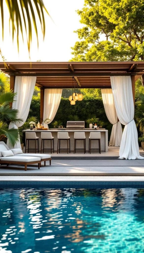 19 Inspiring Pool Pergola Ideas To Elevate Your Backyard - Lovely Harbor