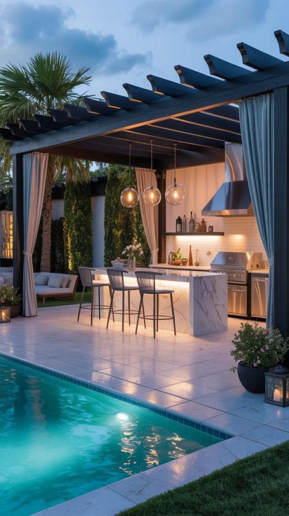 19 Inspiring Pool Pergola Ideas To Elevate Your Backyard - Lovely Harbor
